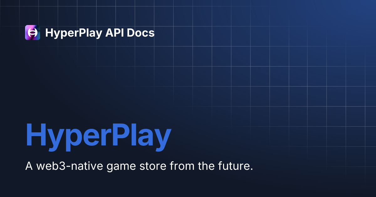 HyperPlay | HyperPlay API Docs